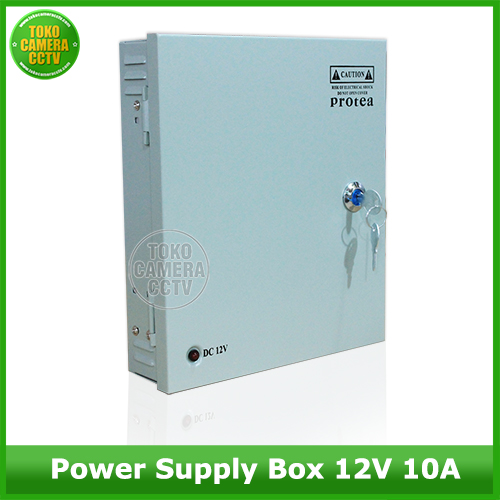 Power Supply CCTV Box 12V 10A